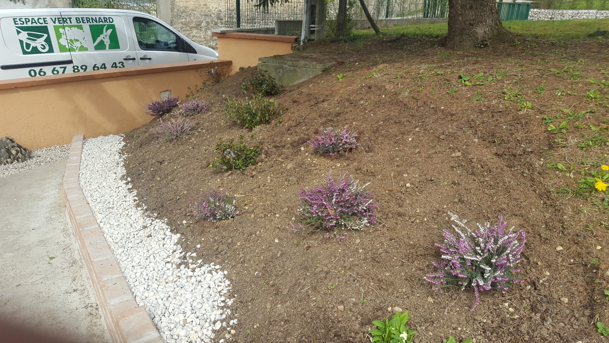 création de jardins : plantation - Espace Vert Bernard
